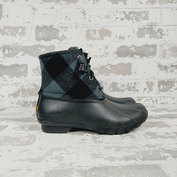 Sperry | Shoes | New Sperry Gulf Lace Up Buffalo Check Plaid Duck Boots ...